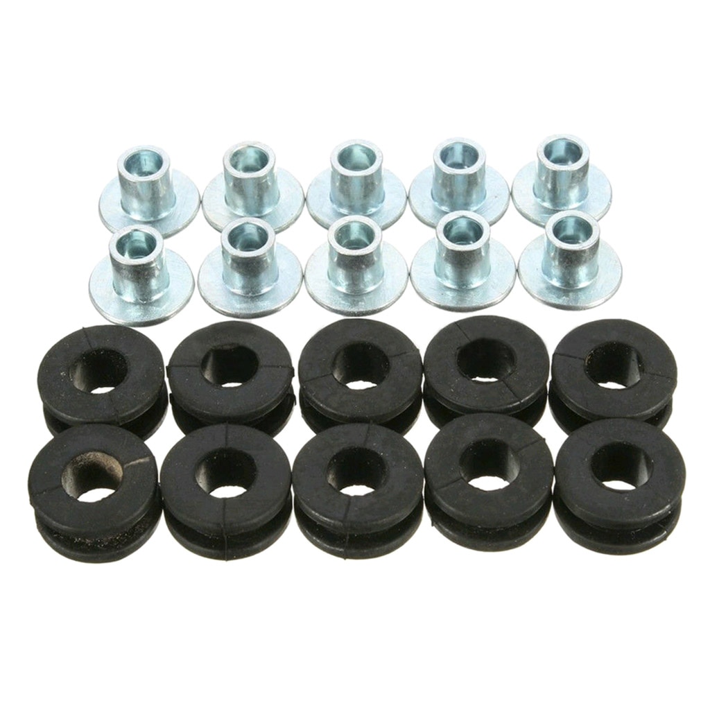 10pcs 10.7mm Round Rubber Grommet Assortment Kit w... – Grandado