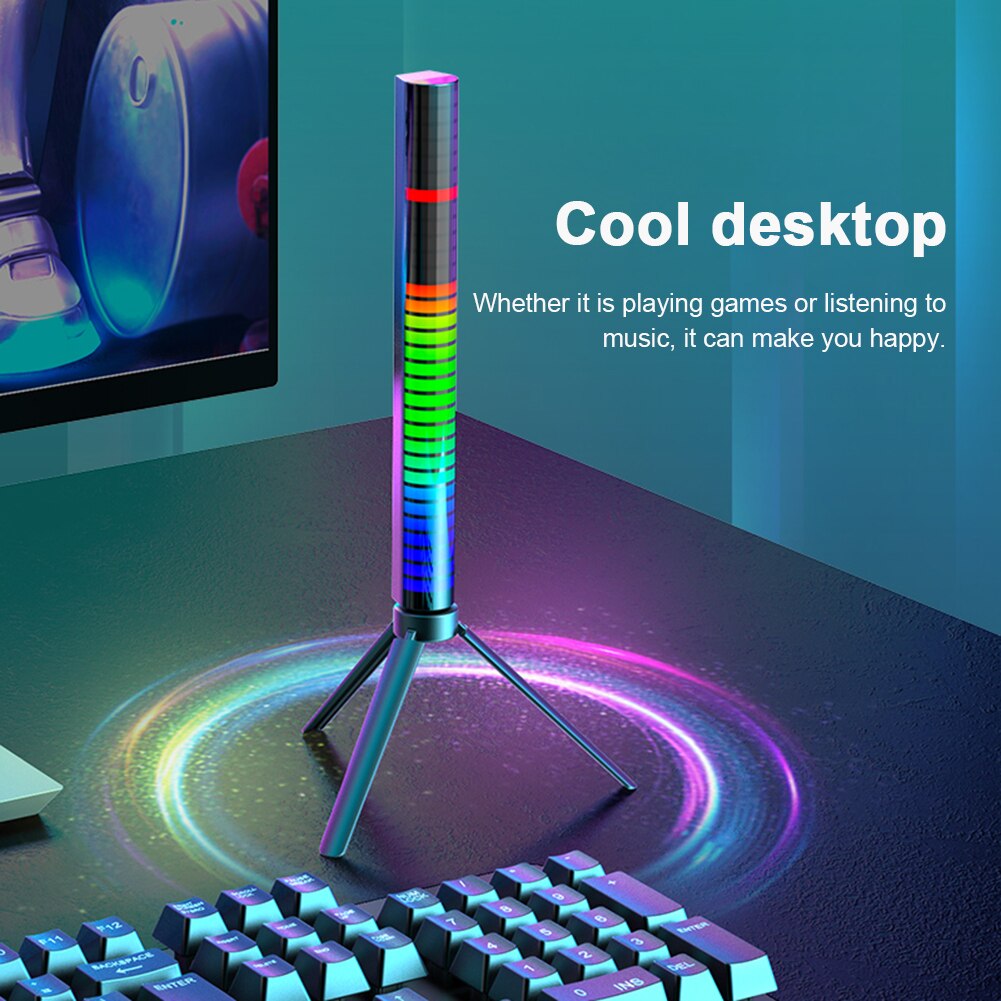 APP Control Voice Activated Rhythm Lamp 32-Bit RGB... – Vicedeal