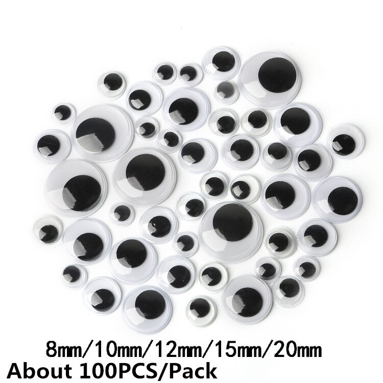 4-24MM Mixed Googly Eyes DIY Craft Supplies Self-a... – Vicedeal