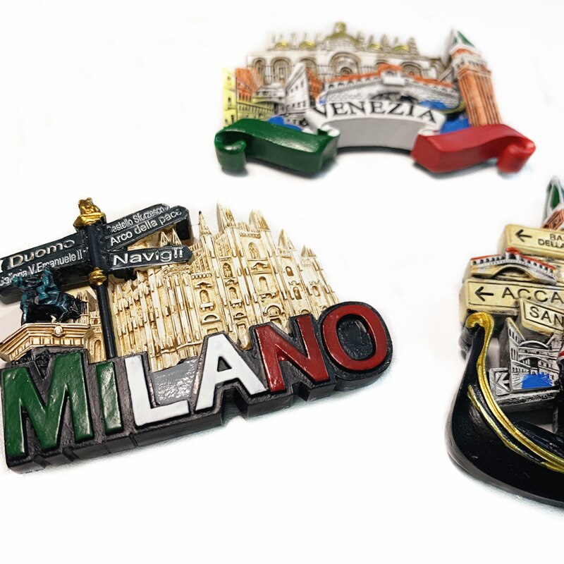 Novelty Europe Style refrigerator sticker resin fr... – Grandado