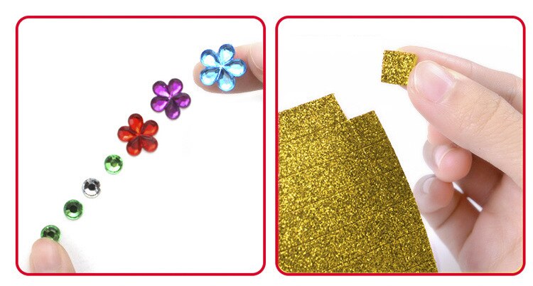 2/4/6Pcs Foam EVA Stickers 3D Crystal Acrylic Puzz... – Grandado