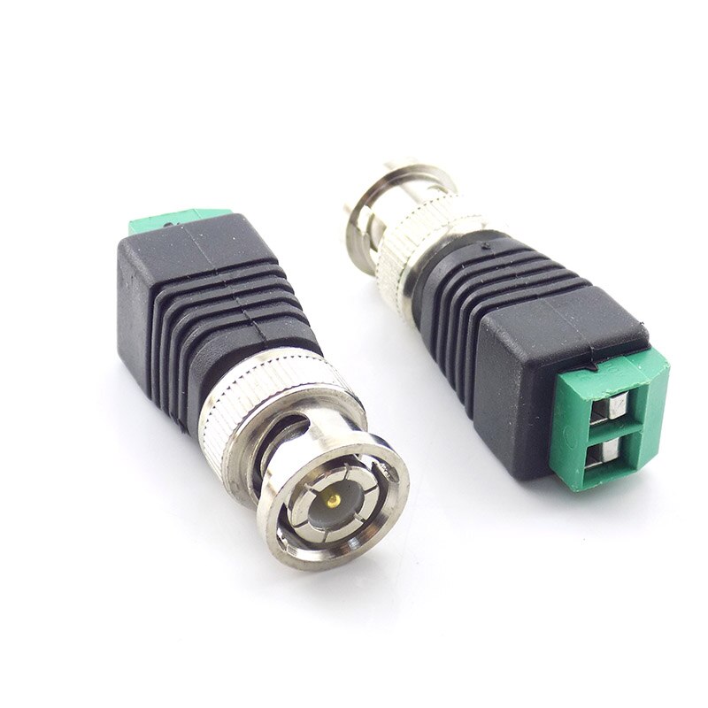 2 Stuks Bnc Male Connector Coax CAT5 Plug Dc Adapt... – Grandado