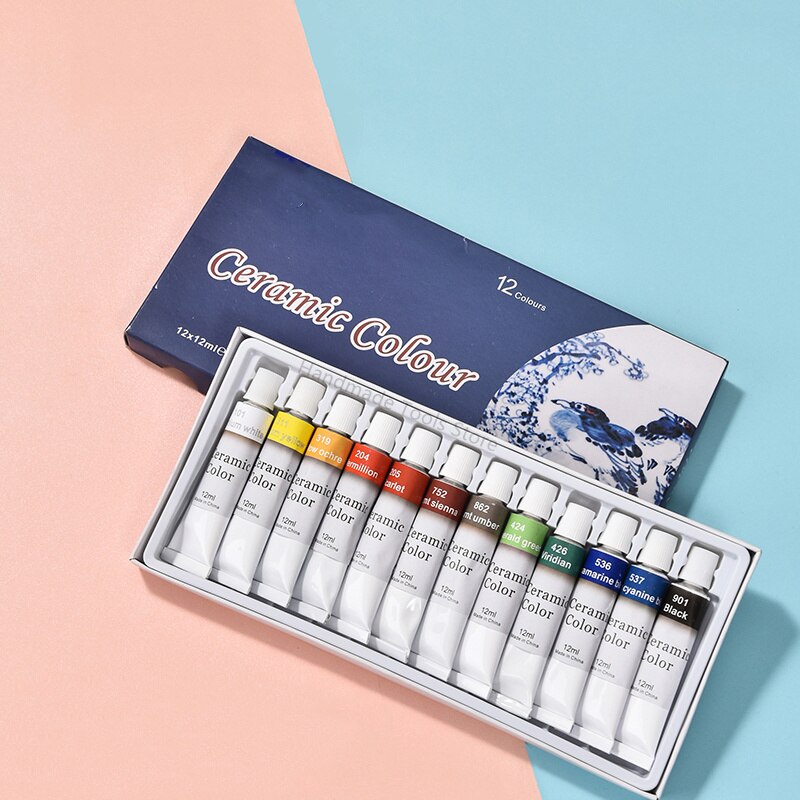 12 Colors Pottery No-bake Pigment Overglaze Cerami... – Grandado