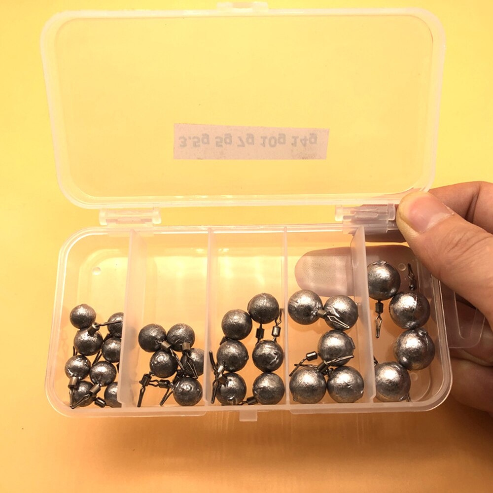 28pcs/box Fishing Lead Sinkers Weights 3.5g 5g 7g ... – Vicedeal