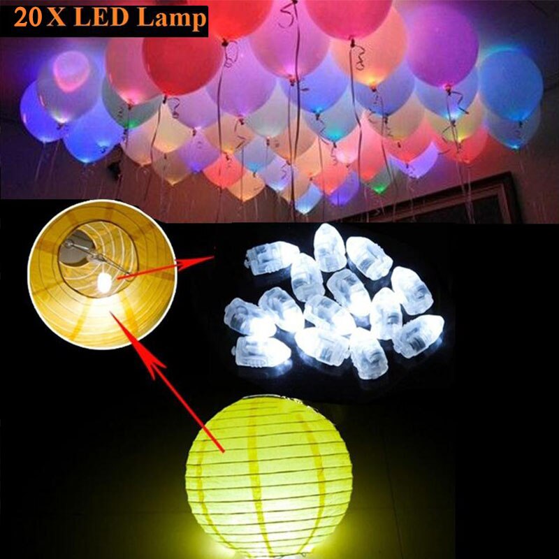 20pcs/lot Colorful LED Balloon Light Glow Flash Ba... – Grandado