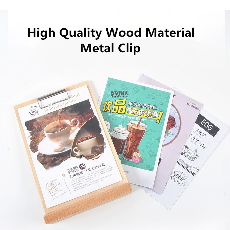 A5 Menu Holder Clipboard Stand Table Wedding Menu ... – Vicedeal