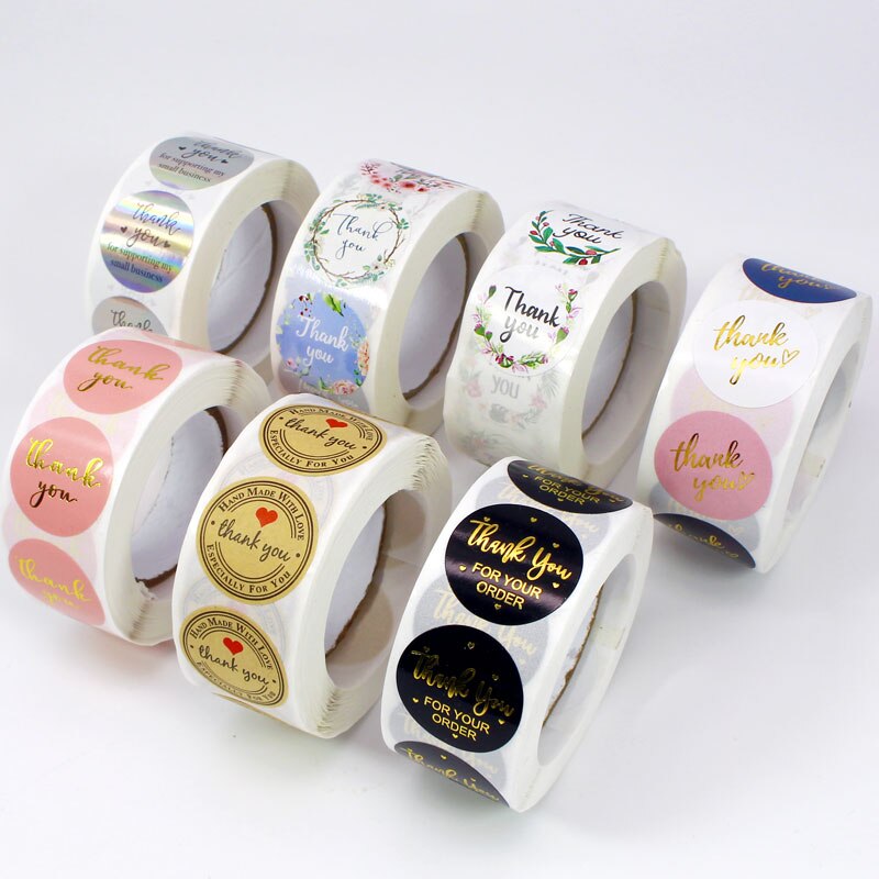 100-500 Stuks 1Inch Dank U Stickers Voor Envelop A... – Vicedeal