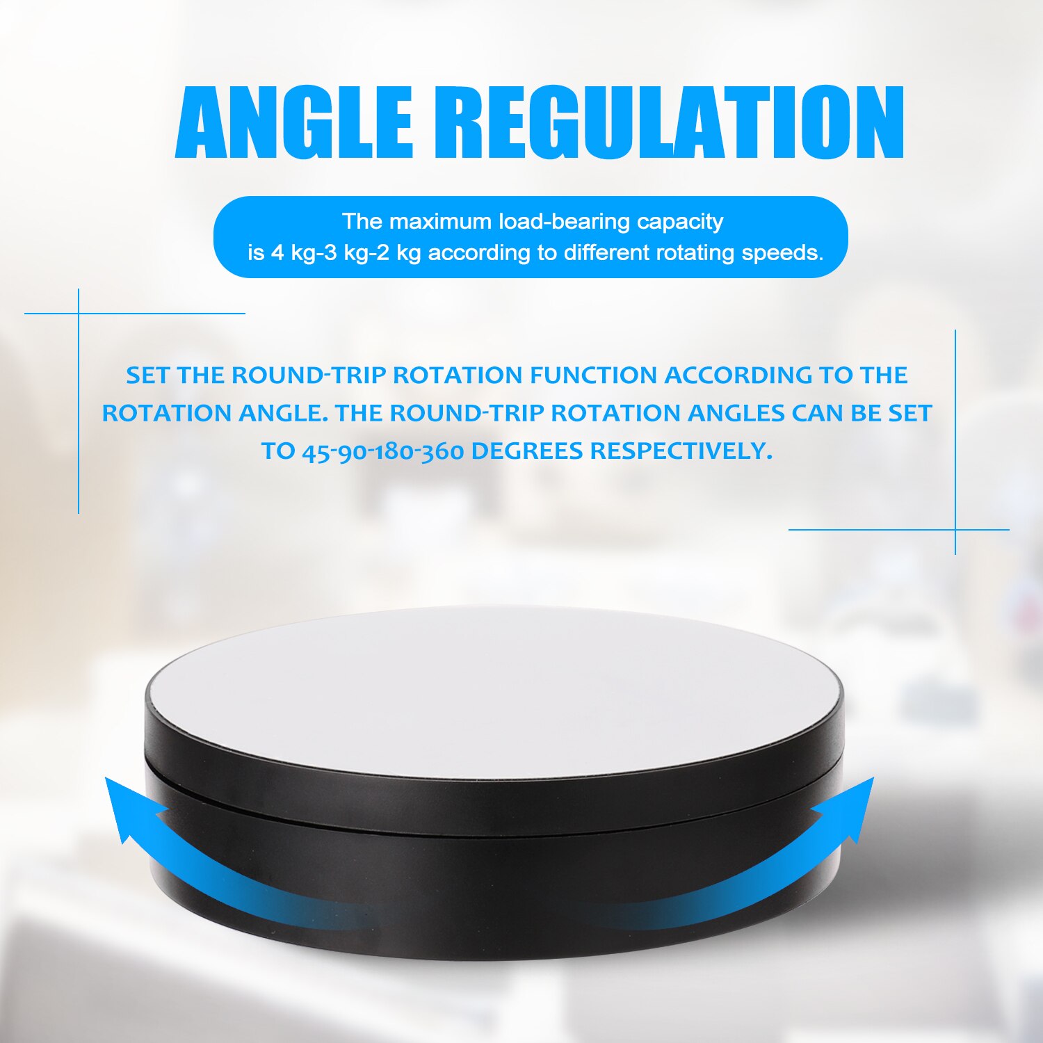 360 Degree Electric Rotating Turntable Display Sta... – Grandado