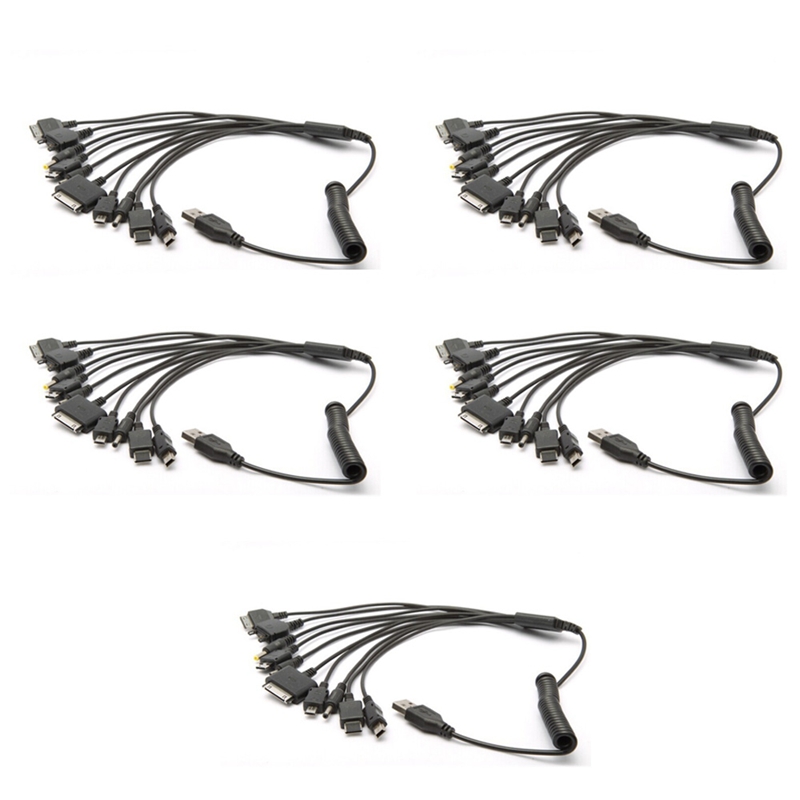 5Pcs Multi Pin Kabel Lader Usb Adapter Kabel Data ... – Vicedeal