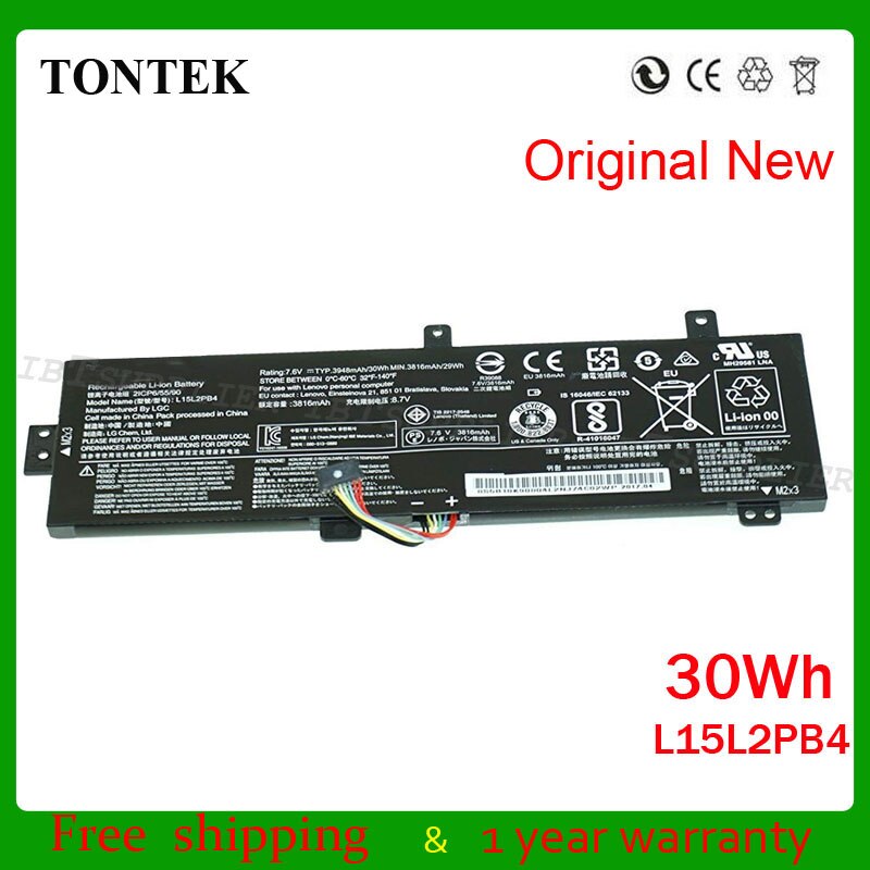TONTEK Genuine L15L2PB4 Laptop Battery for Lenovo ... – Grandado TONTEK Genuine L15L2PB4 Laptop Battery for Lenovo ... – Grandado
