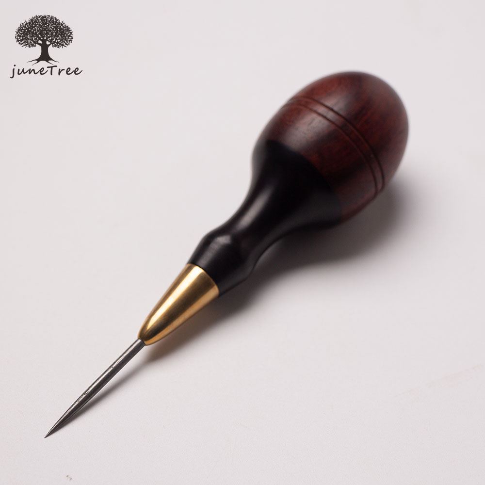 Junetree damascus steel awl with good wooden handl... – Grandado