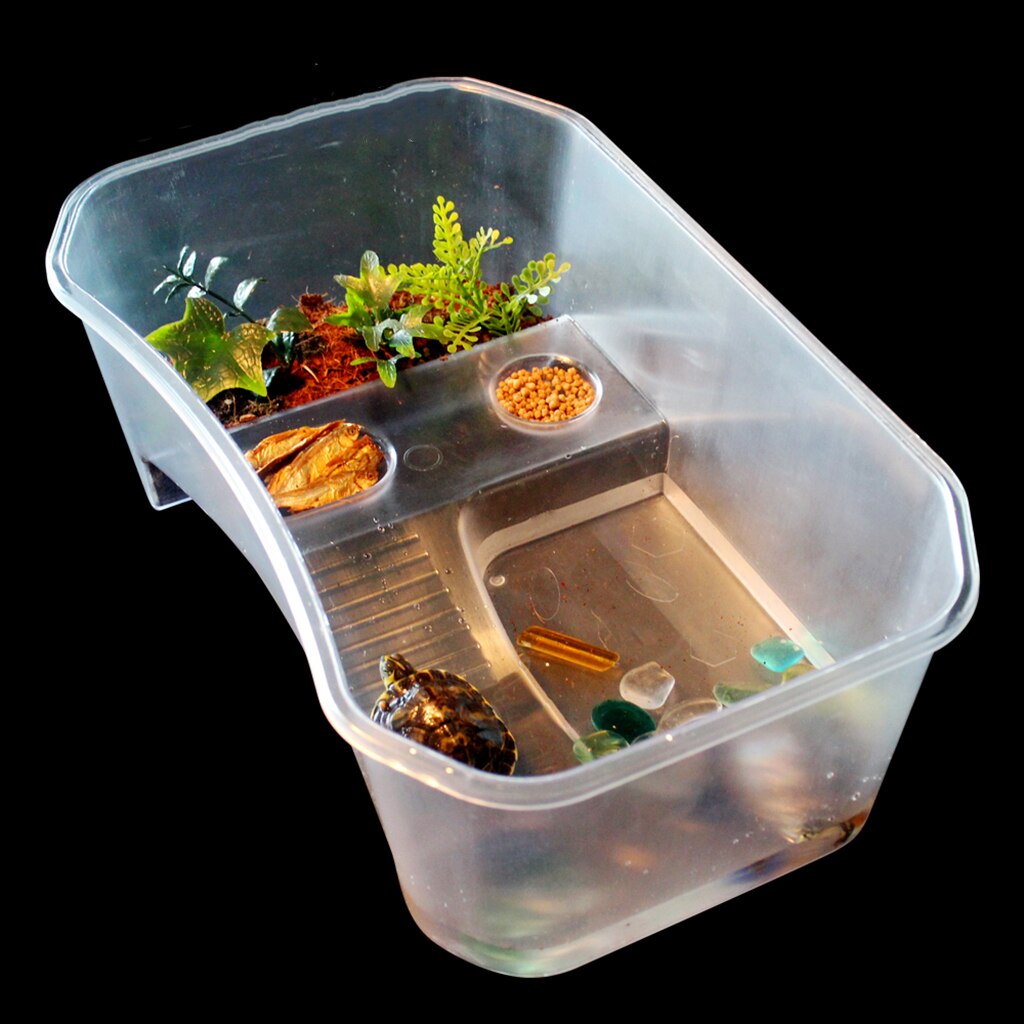 Plastic Reptile Turtle Habitat Terrarium Tank Bree... – Grandado