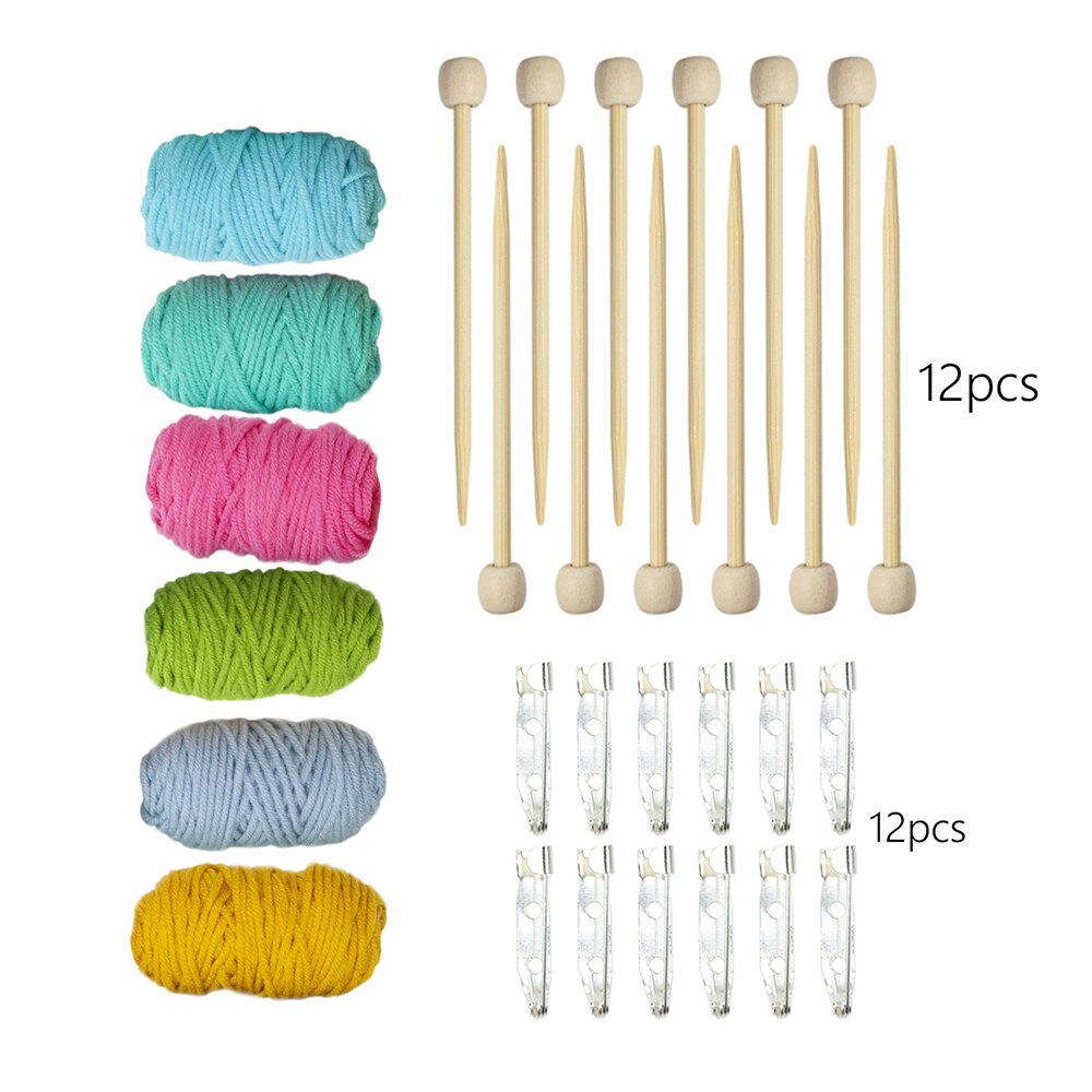 Mini Size 7cm knitting Needles Set Bamboo Material... – Grandado