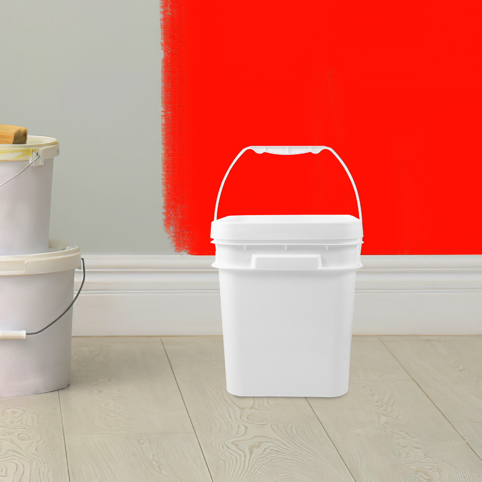 10 Liter Paint Chemical Barrel Buckets with Lid Sq... – Vicedeal
