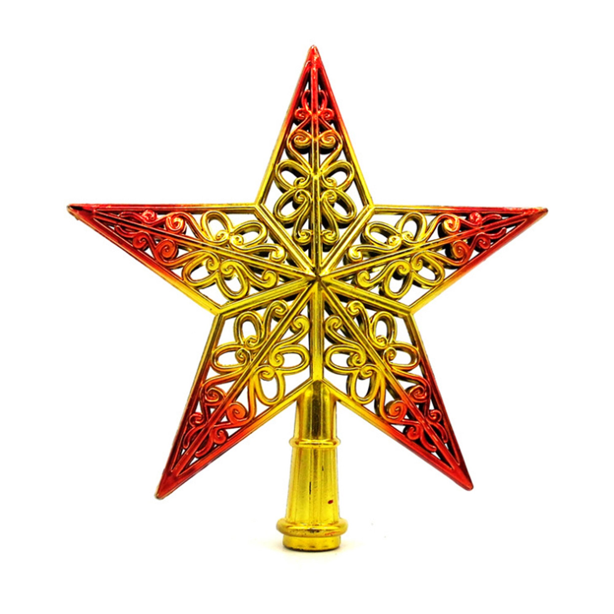 Christmas Tree Top Sparkling Five-pointed Star Hol... – Grandado