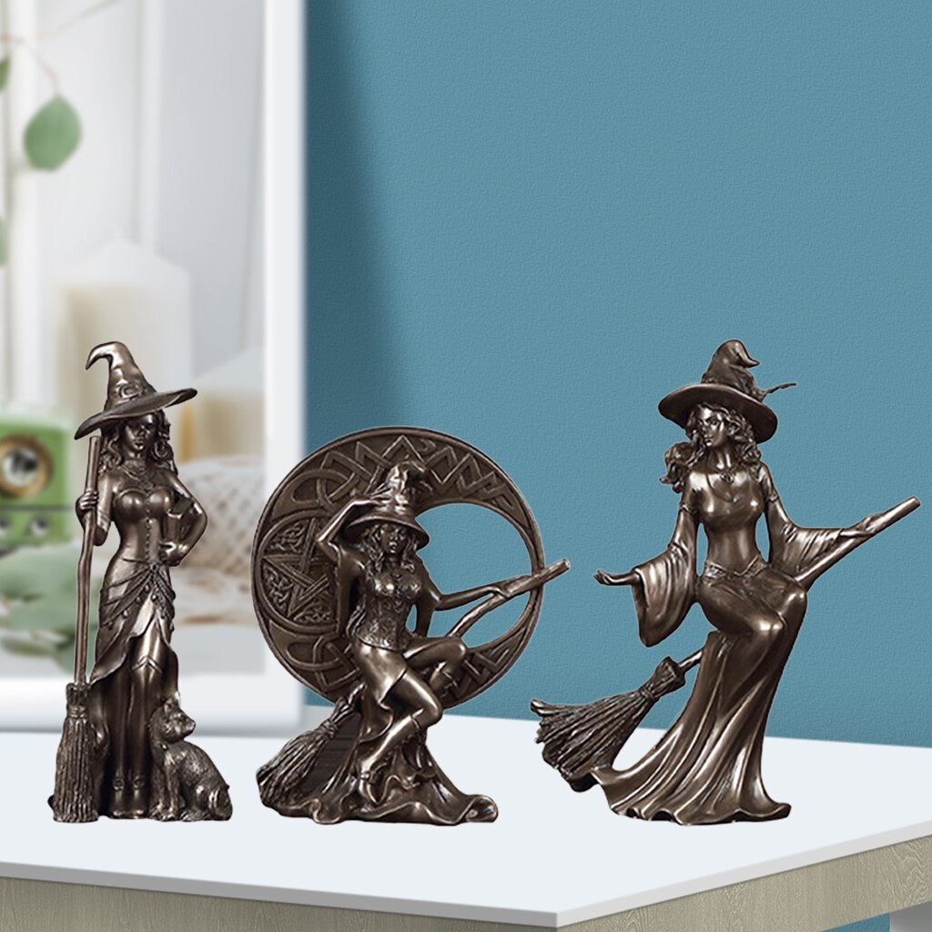 3 PCS Resin Cast Bronze Western Art Abstract Witch... – Vicedeal