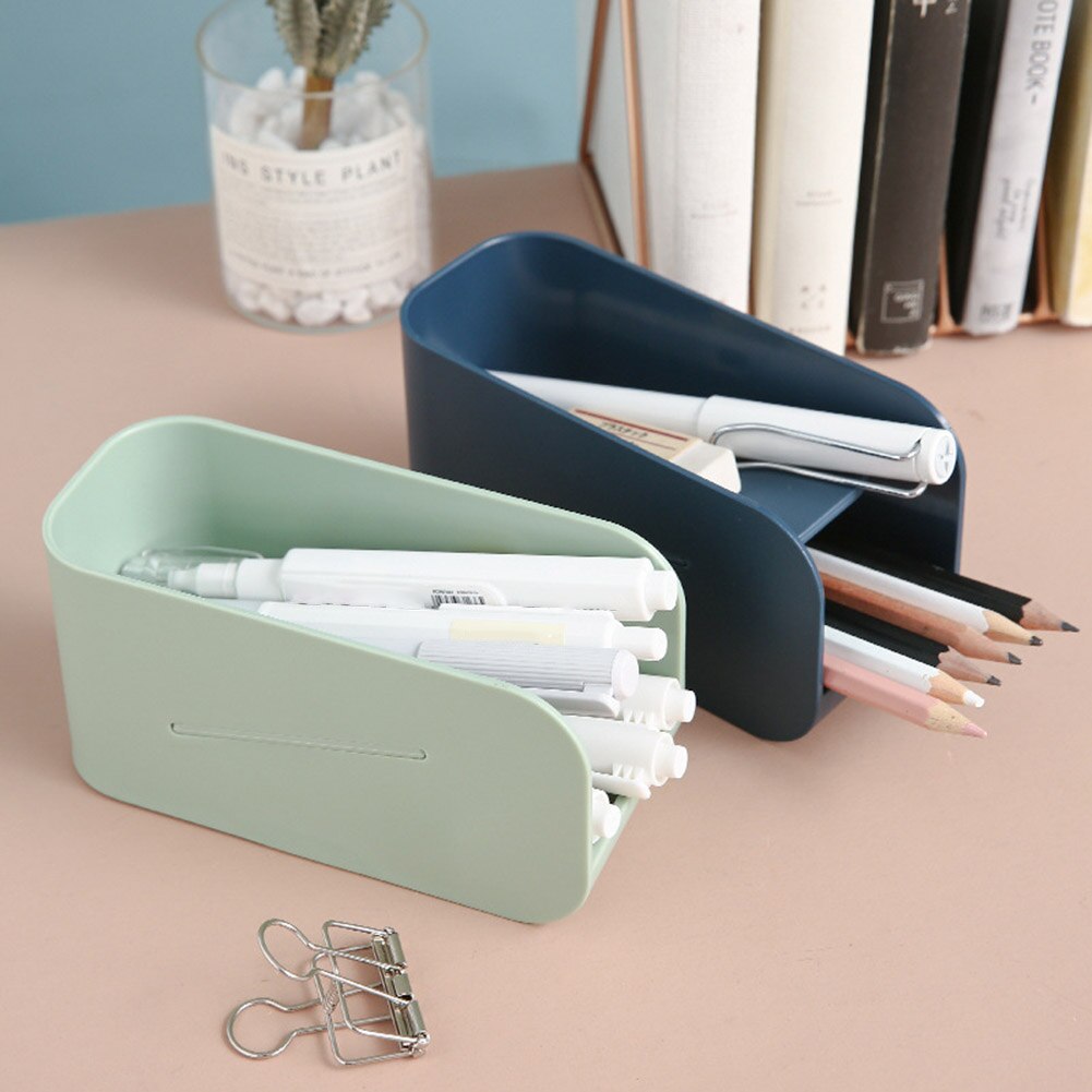 Magnetische Dubbele Laag Desktop Opbergdoos Pen Ho... – Grandado