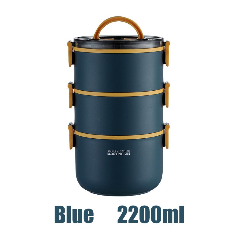 3-layer Sealed Stainless Steel Insulated Lunch Box... – Grandado