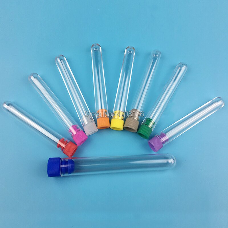 15x150mm 50pcs/lot Plastic test tube with color pl... – Grandado