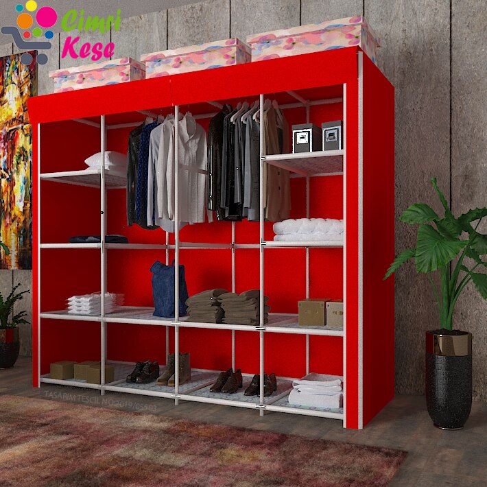 Room multi-purpose non-woven fabric wardrobe foldi... – Vicedeal
