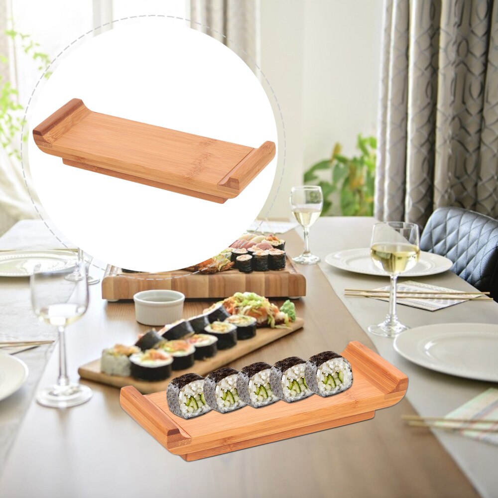 Sushi Bamboo Serving Plate Multi-purpose Sushi Boa... – Grandado