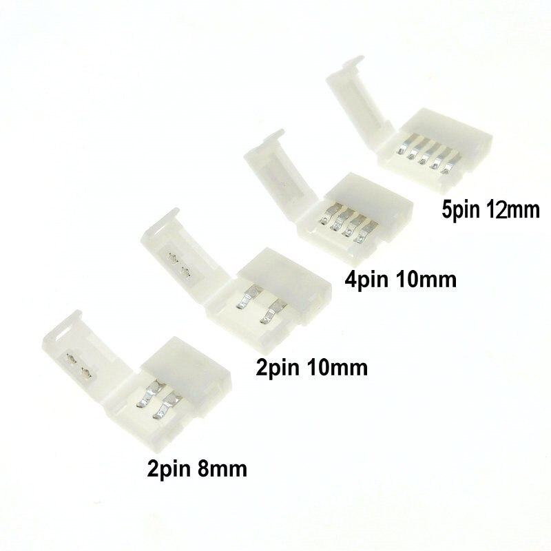 10pcs/lot led strip Connector 2Pin 4pin 8mm 10mm Q... – Vicedeal