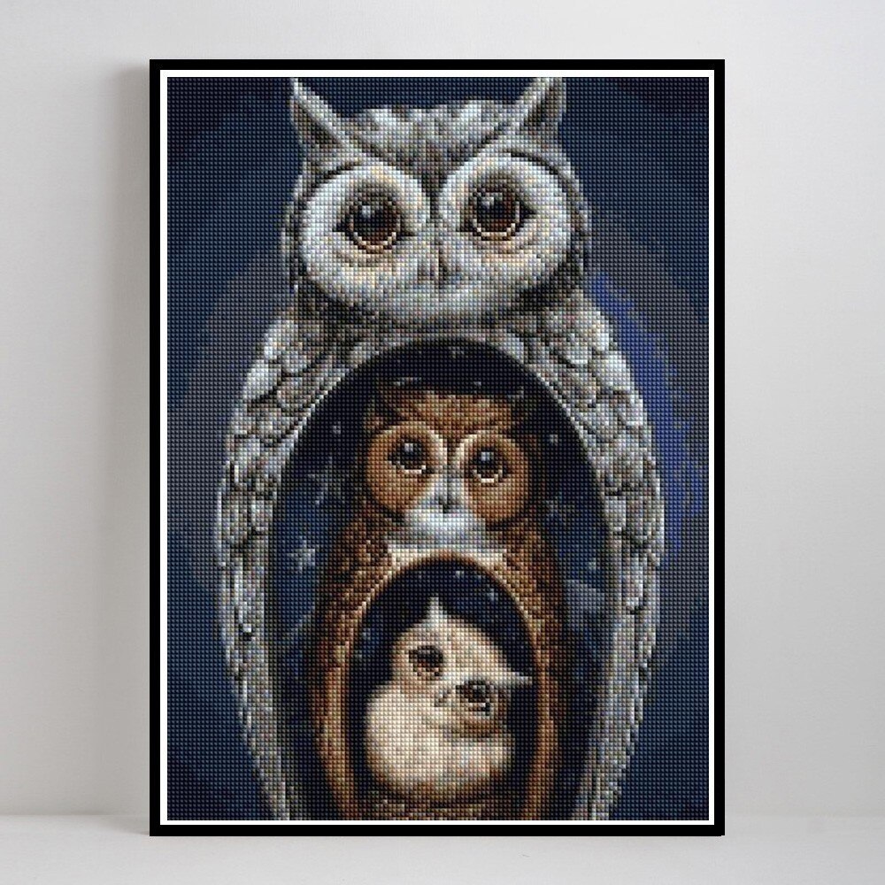 5D DIY Diamond Embroidery Owl Full Square Diamond ... – Grandado
