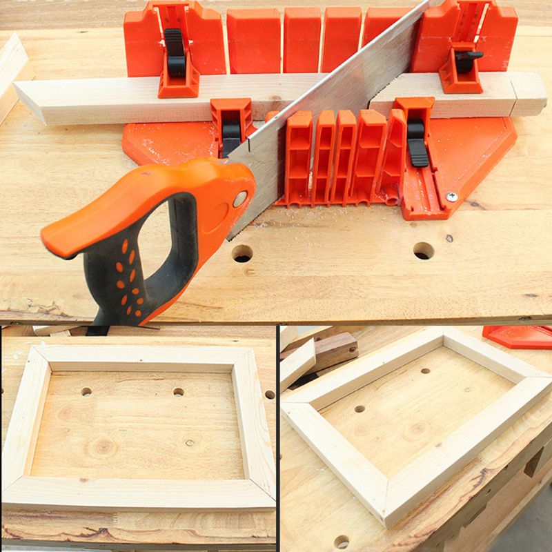 12/14\" Adjustable Wood Miter Box Saw Cutting... – Vicedeal