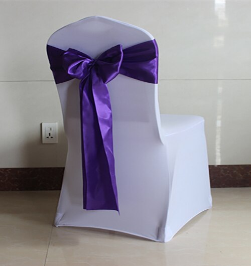 20 stk stole sashes satin silke stof bryllup stol ... – Vicedeal