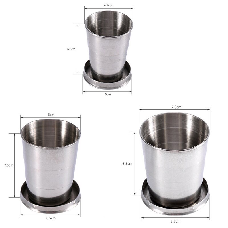 1 Pcs Rvs Intrekbare Cups Outdoor Camping Travel F... – Grandado