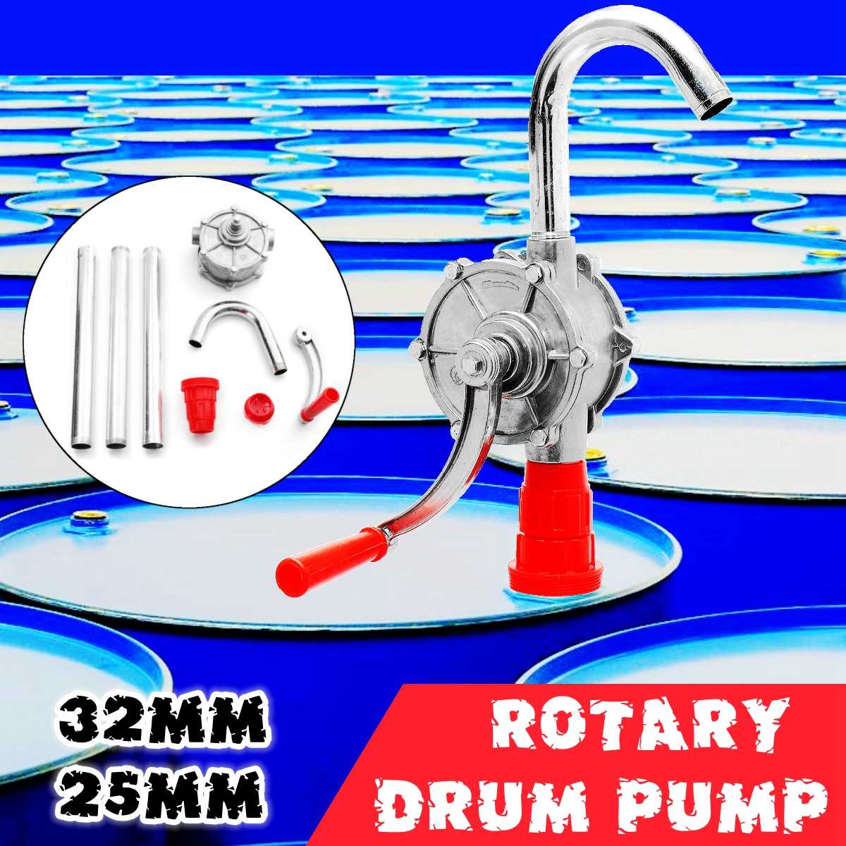 Manual Hand Pump 32mm 22L/min Heavy Drum Rotary Oi... – Grandado