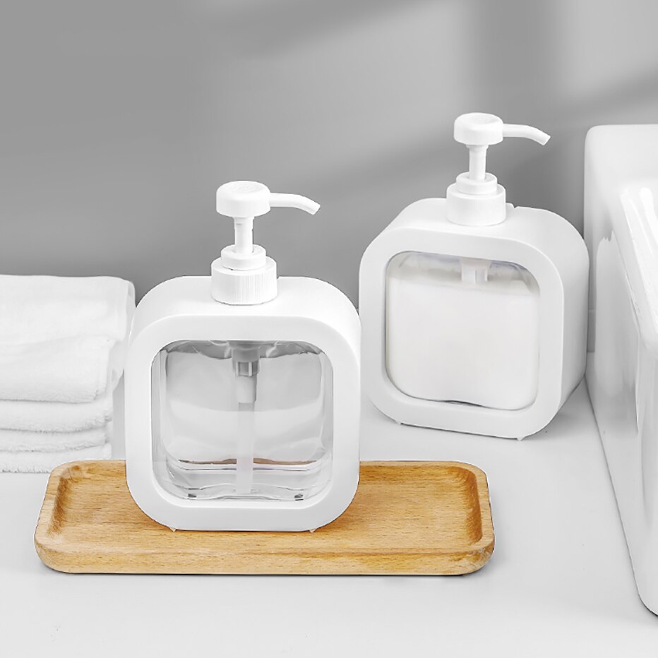 500ml Square Hand Soap Pump Bottle Refillable Empt... – Vicedeal