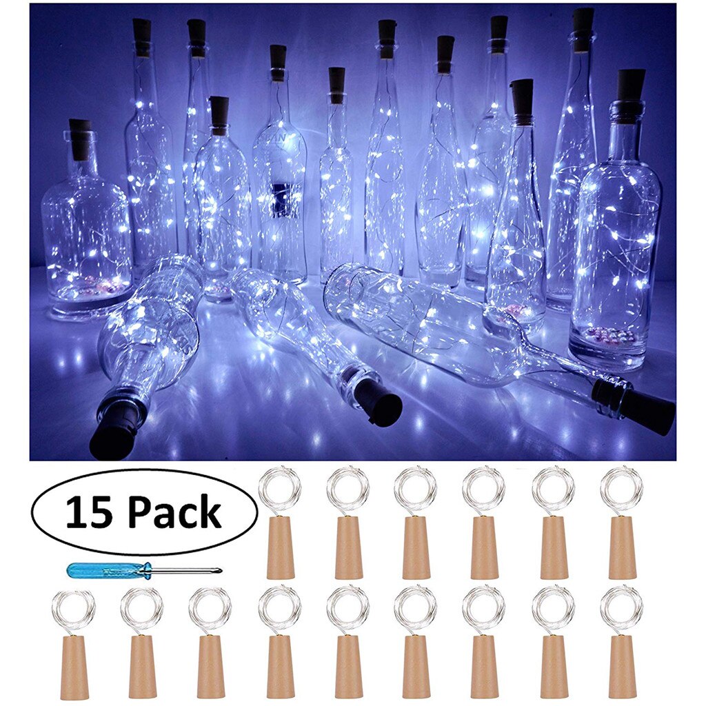 15PCS year Bottle Lights Cork Shape For 1M 10 LED ... – Vicedeal