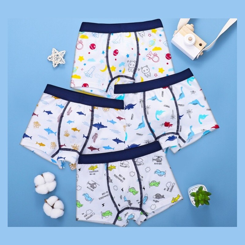 Tobani 4 Piece Kid Boy Underwear Cartoon Underpant... – Grandado