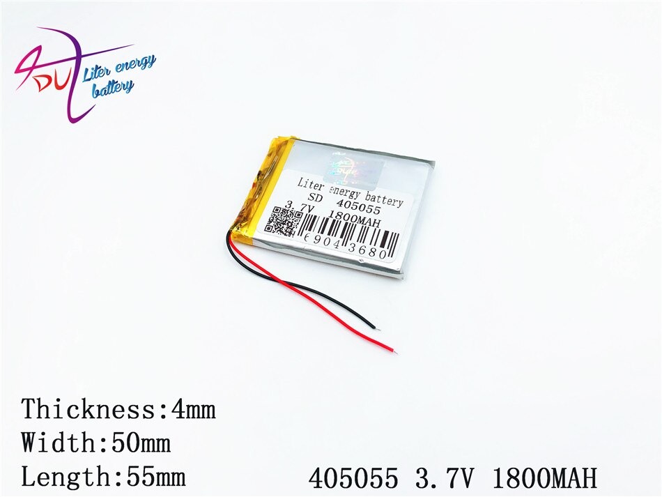 3.7V 1800mAh 405055 385055 Lithium Polymer Li-Po l... – Grandado