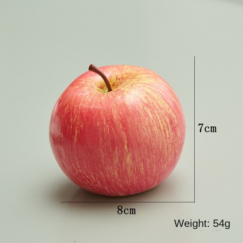 1pc Artificial Fruits Red Green Apples Foam Model ... – Grandado