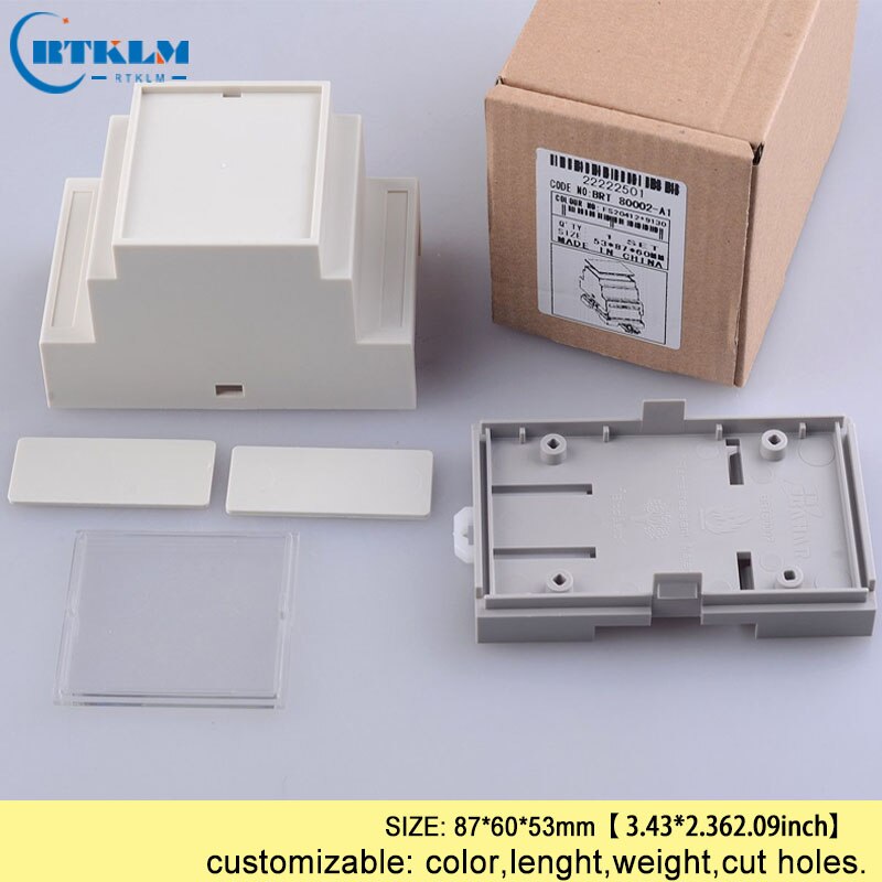 Din rail box plastic electronics project box abs c... – Grandado