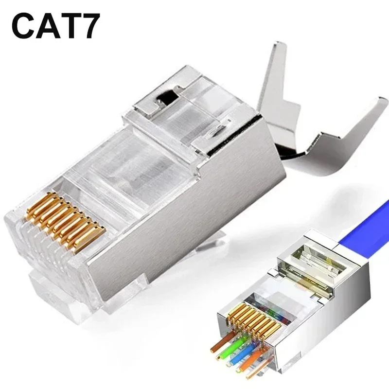 50/1PACK CAT6 CAT7 CAT5 for RJ45 Pass Through Conn... – Grandado