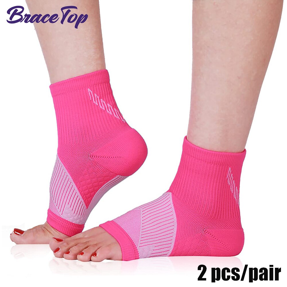 BraceTop 1 Pair Ankle Brace Compression Support Sl... – Grandado