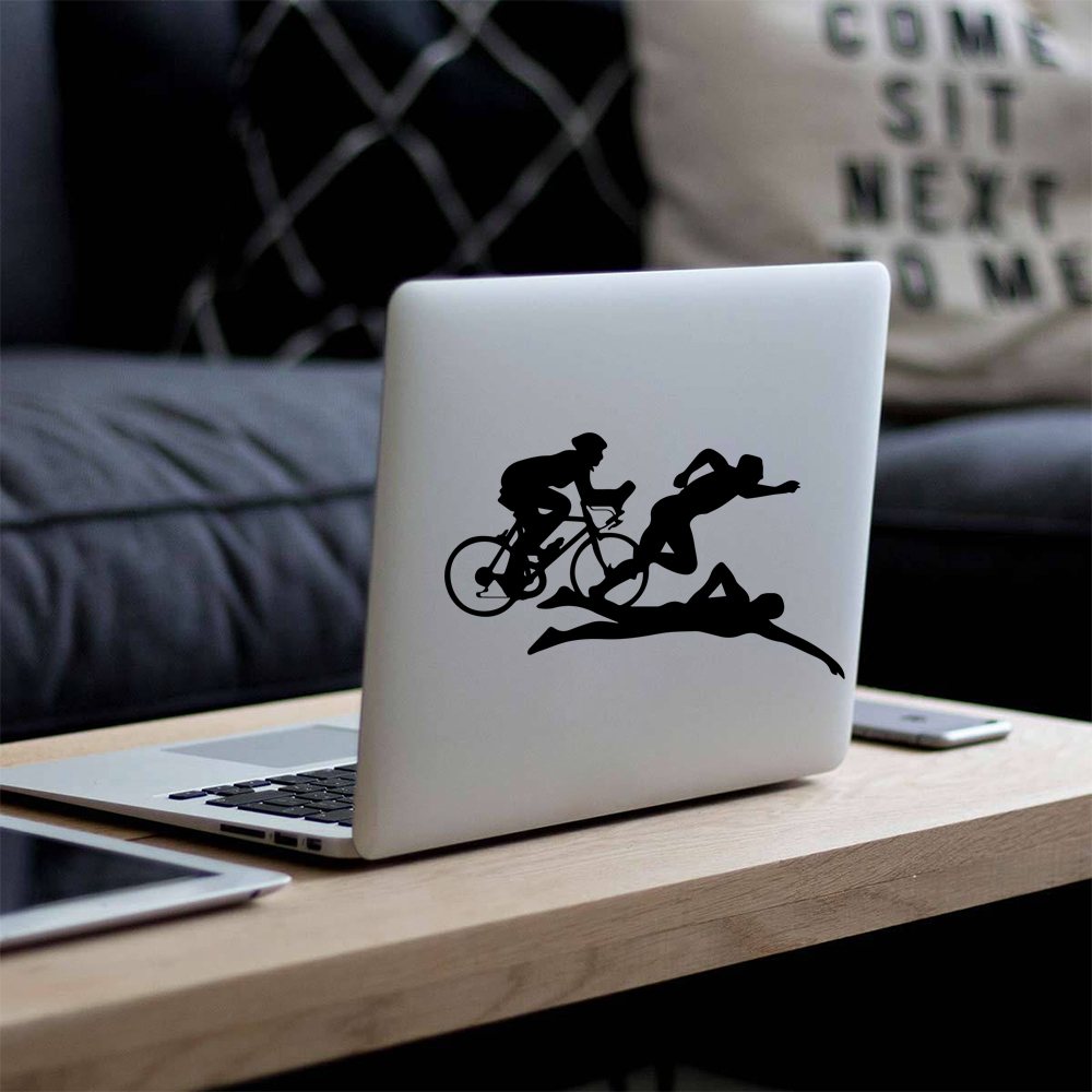 Colorful Triathlon Vinyl Decal Partial Sticker Vin... – Vicedeal