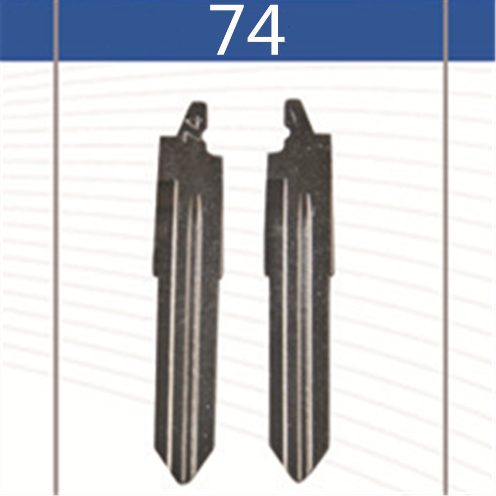 2 Pcs Uncut Replacement Car Key Blade for FAW PENT... – Grandado