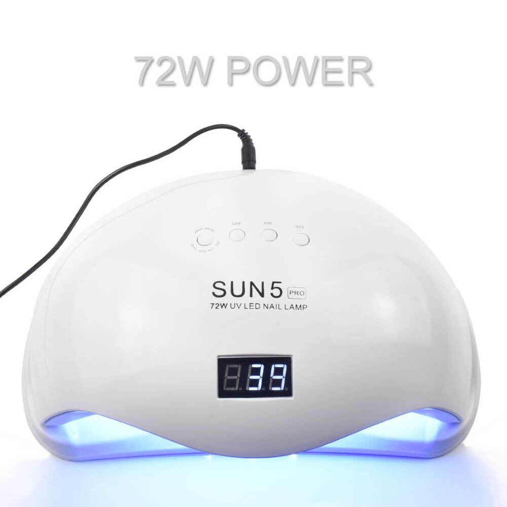 72W SUN5 Pro UV Lamp LED Nail Lamp Nail Dryer For ... – Grandado