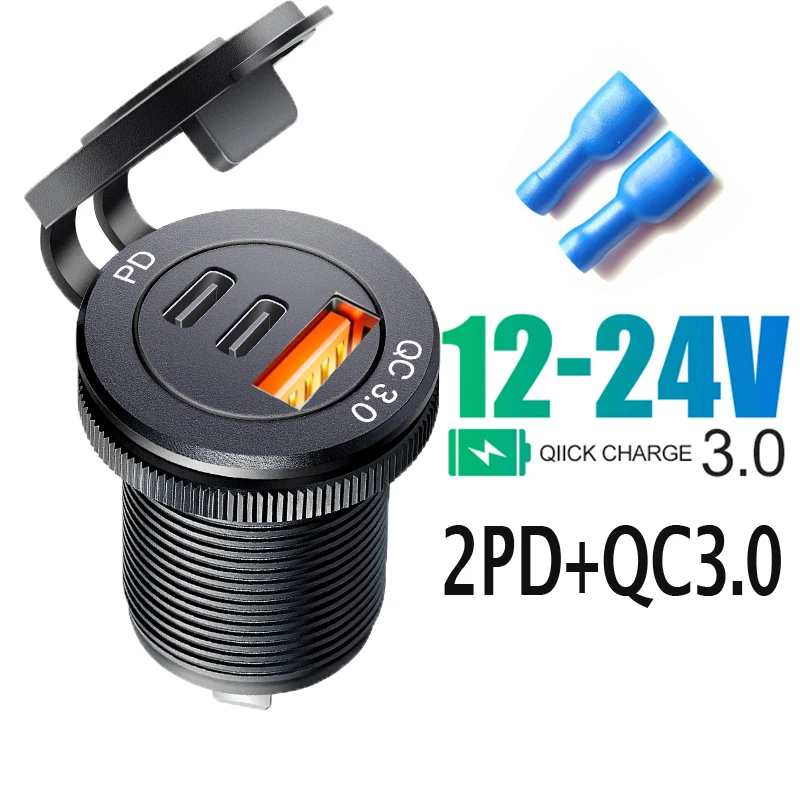 Usb-uttag usb 3.0- uttag 60w typ-c-uttag snabbladd... – Vicedeal