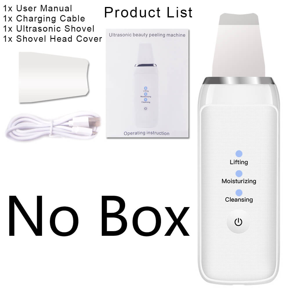 Ultrasonic Skin Scrubber Deep Face Cleaning Blackh... – Grandado