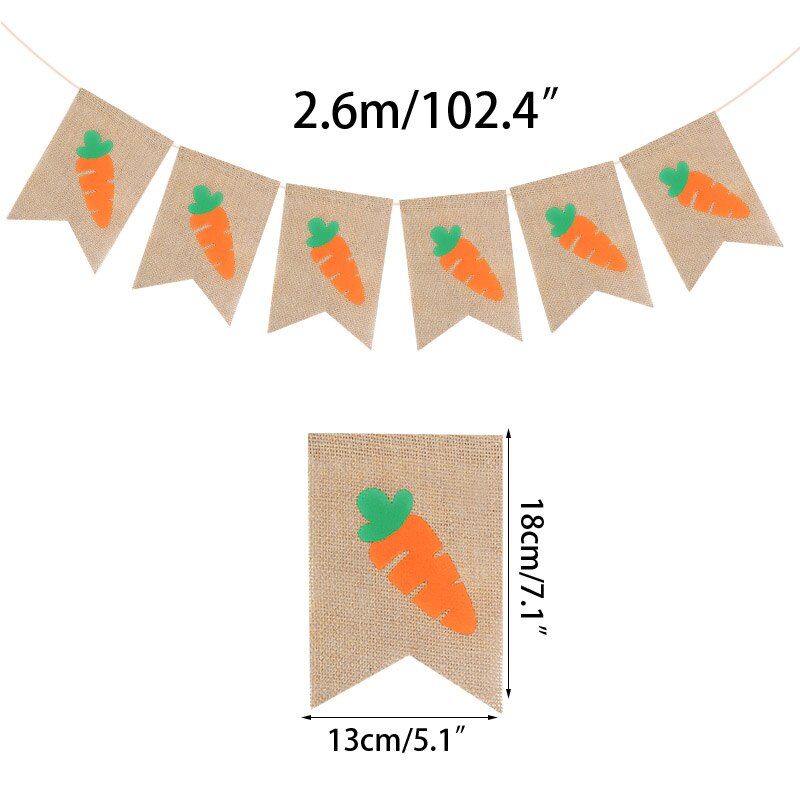 2.6M Vintage Jute Hessische Jute Bunting Banner Ge... – Grandado