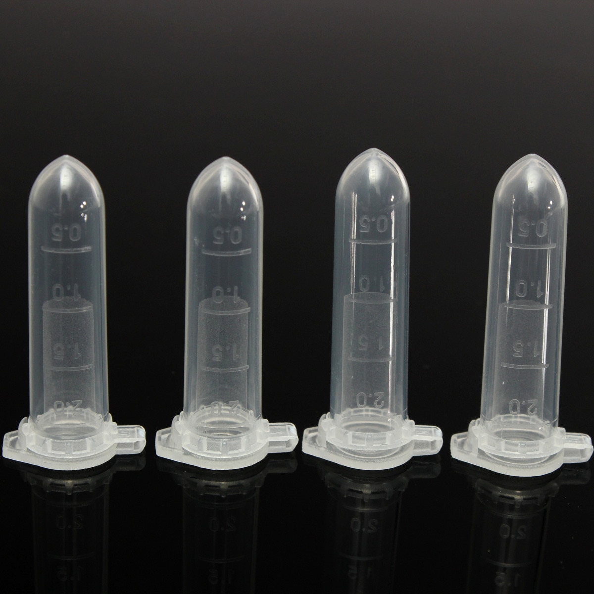 2 ML Clear Plastic Flesjes Container Snap Cap Micr... – Grandado