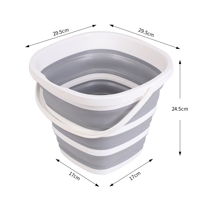 10L Silicone Bucket for Fishing Folding Bucket Car... – Grandado