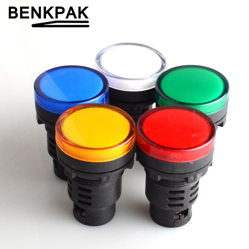 30mm LED Indicator lamp green white red blue yello... – Vicedeal
