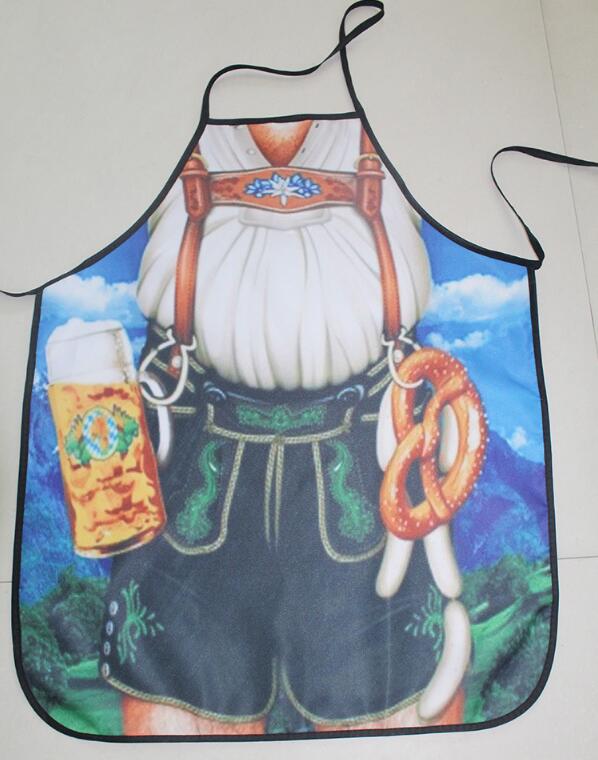Drinking man Beer Print Pattern Apron Chef Waiter ... – Vicedeal