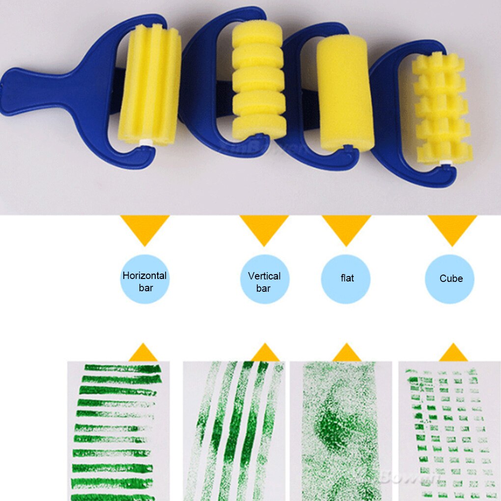 44pcs Sponge Painting Brushes Kit Mini DIY Paintin... – Grandado